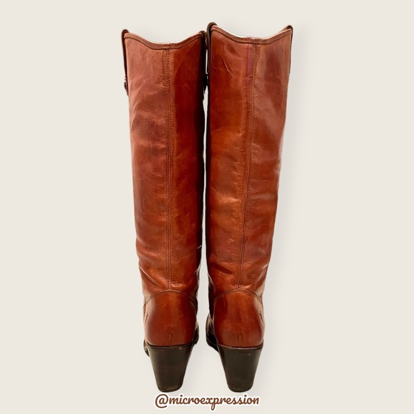 Frye | Shoes | Frye Jackie Button Tall Brown Leather Heeled Boot | Poshmark